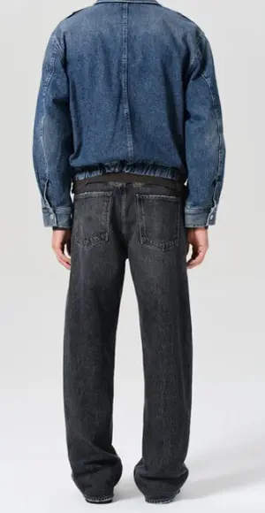 AGOLDE Afton Straight Leg Jeans - Black