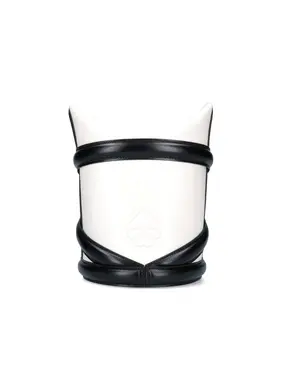 Alexander McQueen The Curve Small Bucket Bag - White
