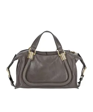 Chloé Paraty 24 Small Shoulder Bag - Grey