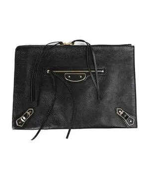Balenciaga Logo Hand-held Bag - Black