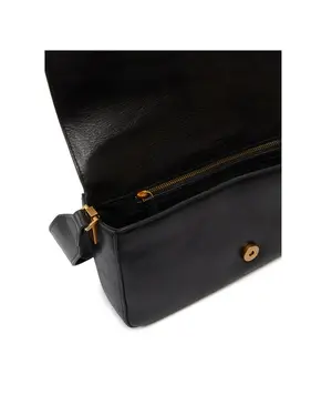 Pinko Love One Logo Plaque Shoulder Bag - Black