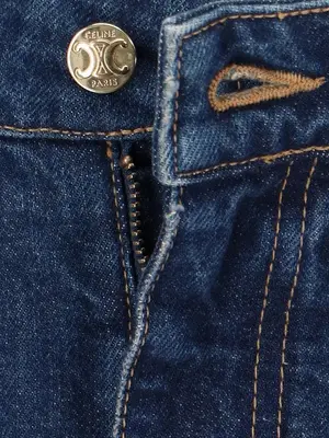Celine Mini Skirt In Dark Union Wash Denim