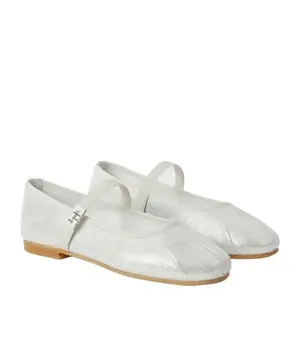 IL GUFO Ballet Flats With Elastic Strap And Logo Tag