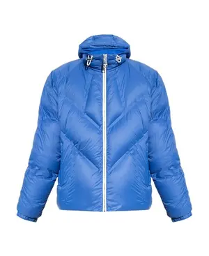 Khrisjoy Quilted Hooded Jacket - Blue