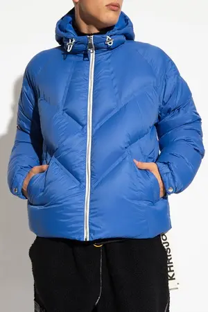 Khrisjoy Quilted Hooded Jacket - Blue