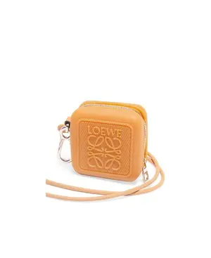 Loewe Molded Coin Case In Diamond Rubber