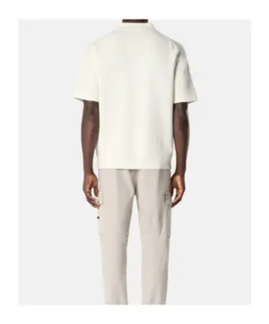 Stone Island Loose-fit Short-sleeve Polo Shirt - Ivory