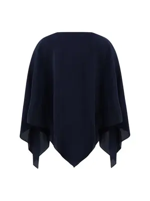 GIANLUCA CAPANNOLO Cape Design Satin Blouse