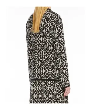 Max Mara Wool And Cashmere Jacquard Knit Sweater