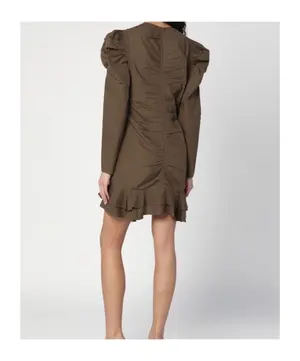 Isabel Marant Étoile Mini Dress With Puff Sleeves And Ruffled Hem