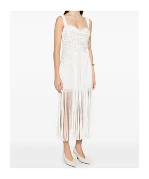 Simkhai Fringed Midi Skirt