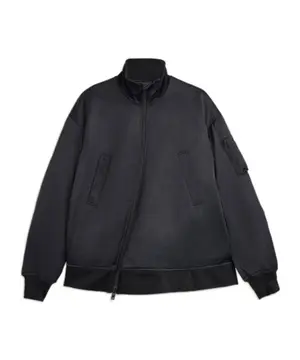 Y3 Zip-up Bomber Jacket With Stand Collar