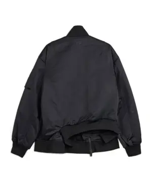 Y3 Zip-up Bomber Jacket With Stand Collar
