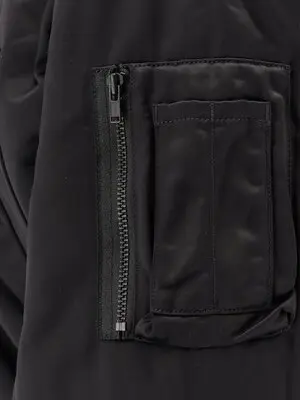 Y3 Zip-up Bomber Jacket With Stand Collar