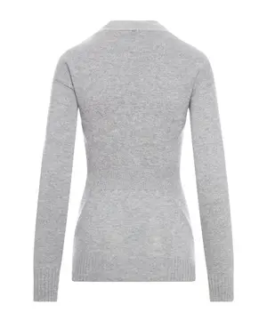 Sportmax V-neck Buttoned Cardigan - Gray