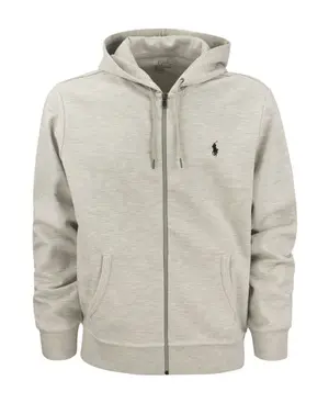 Polo Ralph Lauren Polo Pony Embroidered Zip-up Hoodie - White