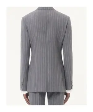 Valentino Garavani Single-breasted Jacket In Pinstripe Wool