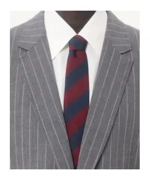 Valentino Garavani Single-breasted Jacket In Pinstripe Wool