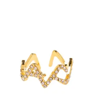 Marni Embellished Symbol Ring - Yellow