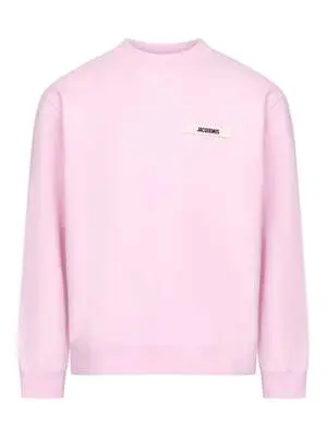 Jacquemus Logo Patch Crewneck Sweatshirt - Pink