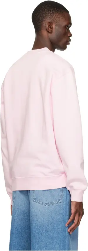 Jacquemus Logo Patch Crewneck Sweatshirt - Pink
