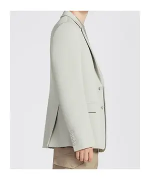 Dior Single-breasted Long-sleeved Blazer - Gray