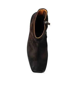 Marsèll Square-toed Zip-up Suede Ankle Boots