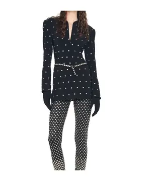 Norma Kamali Studded Fitted Jacket