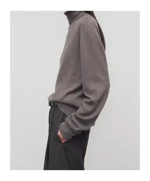 THE ROW Lizzy High Neck Sweater - Brown