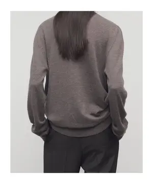 THE ROW Lizzy High Neck Sweater - Brown