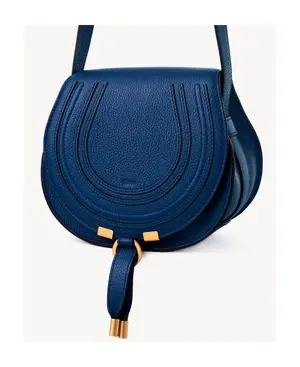 Chloé Marcie Foldover Small Saddle Bag - Blue