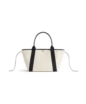 Balenciaga Biarritz Medium Tote Bag - Beige/black