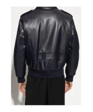 Givenchy Aviator Leather Jacket - Black