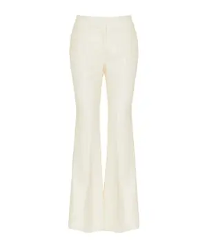 Gabriela Hearst Silk Flared Trousers