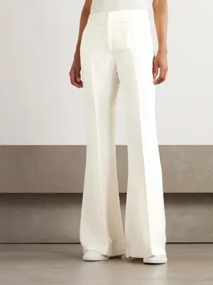 Gabriela Hearst Silk Flared Trousers