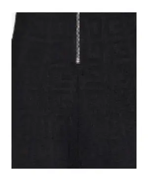 Givenchy 4g Jacquard Flared Mini Dress - Black