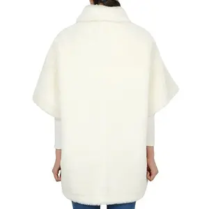 Max Mara Faux Fur Short Sleeved Coat