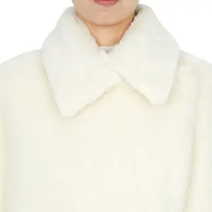 Max Mara Faux Fur Short Sleeved Coat