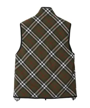 Burberry Checked Zip-up Padded Gilet - Loch