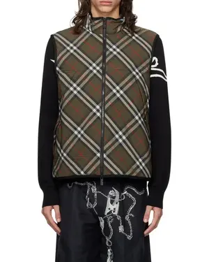 Burberry Checked Zip-up Padded Gilet - Loch