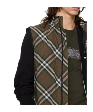 Burberry Checked Zip-up Padded Gilet - Loch
