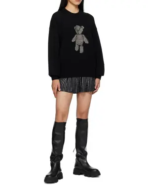 Alexander Wang Crystal Embellished Wool Jumper