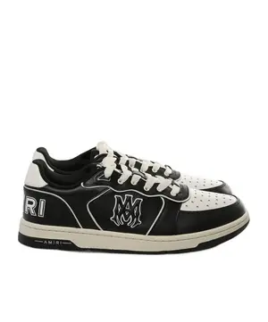 Amiri Logo Detailed Perforated Lace-up Sneakers - Black