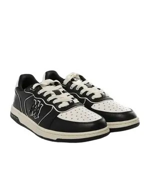 Amiri Logo Detailed Perforated Lace-up Sneakers - Black