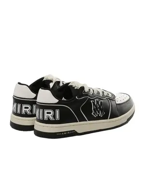 Amiri Logo Detailed Perforated Lace-up Sneakers - Black