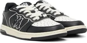 Amiri Logo Detailed Perforated Lace-up Sneakers - Black