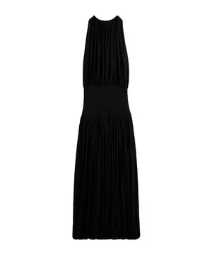 TOTEME Sleeveless Gathered Midi Dress - Black