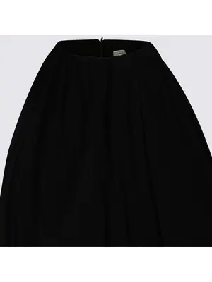 TOTEME Sleeveless Gathered Midi Dress - Black