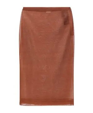 Saint Laurent Wide Hem Pencil Skirt