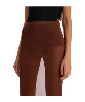 Saint Laurent Wide Hem Pencil Skirt